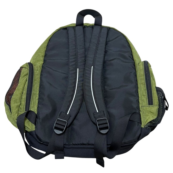 L.L. Bean | Bags | Ll Bean Green Nylon Backpack Raccoon Embroidery ...